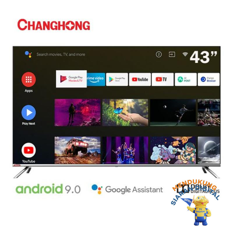 Jual Changhong L43h7 Smart Tv Led [43 Inch/ Fhd/ Android/ Google ...
