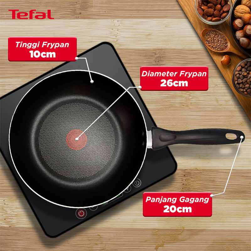 Promo Tefal Cook & Clean Frypan 26cm - Panci Wajan Penggorengan Diskon 27% Di Seller Malindo ...
