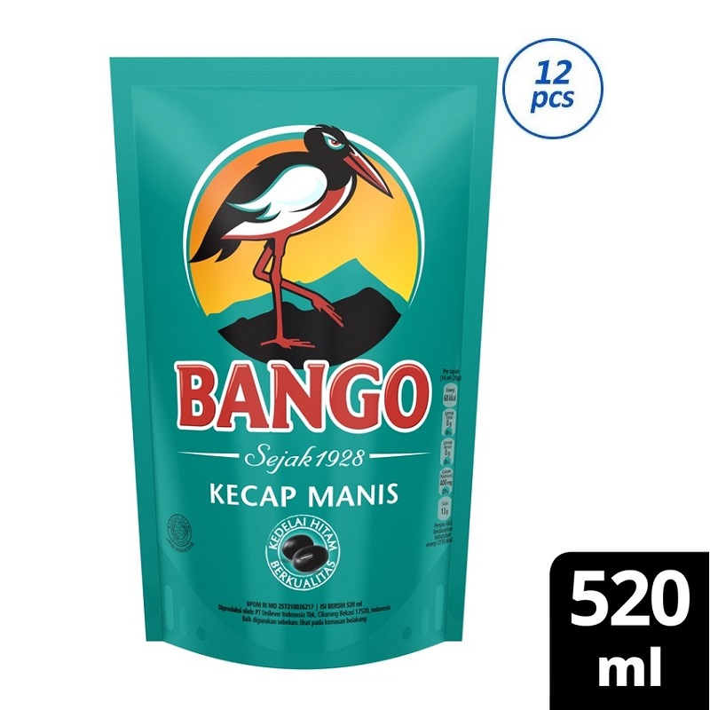 Promo Bango Kecap Manis 520 mL [12 Pcs/ 1 Karton] Diskon 25% di Seller ...