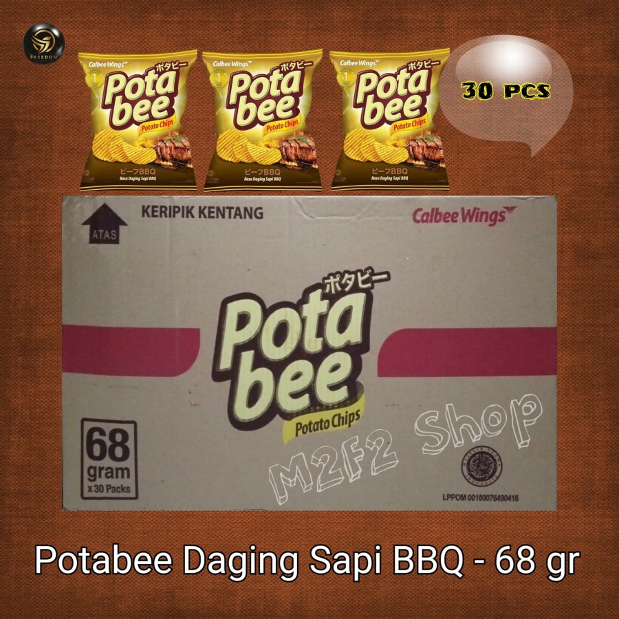 Jual Keripik Kentang Potabee Daging Sapi Bbq | Beef Bbq - 68 Gr ...