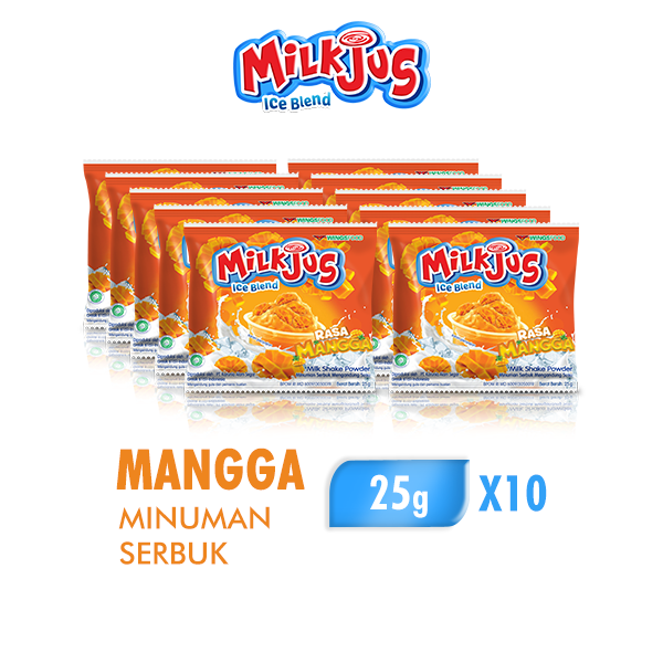 Promo Milkjus Ice Blend Minuman Serbuk Rasa Mangga [25 g x 10 sachet ...