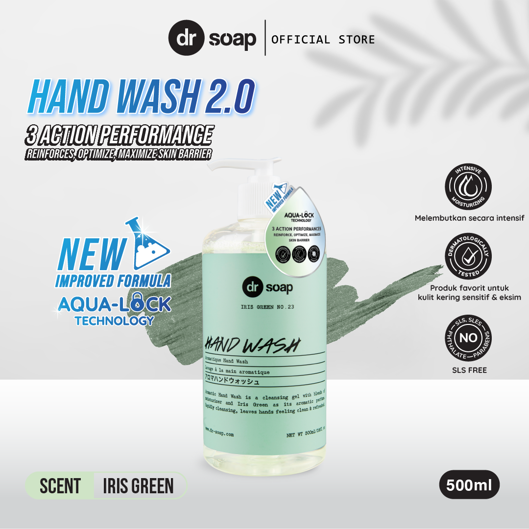 Jual [new Formula] Dr Soap Iris Green Hand Wash [500 Ml] Di Seller Dr ...