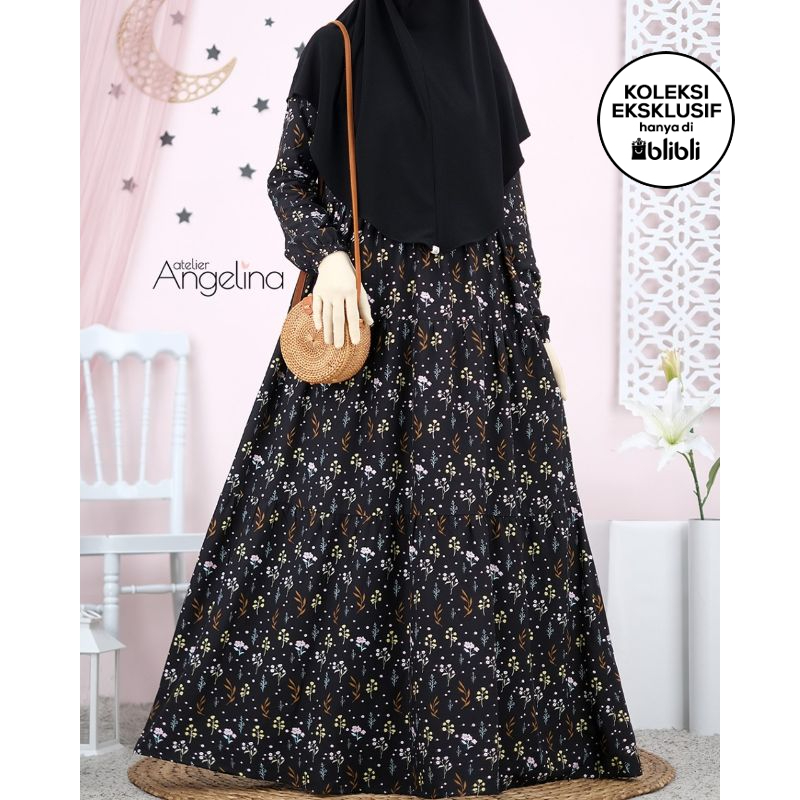 Jual Atelier Angelina - Bella Gamis Ibu - Spring Black Di Seller ...