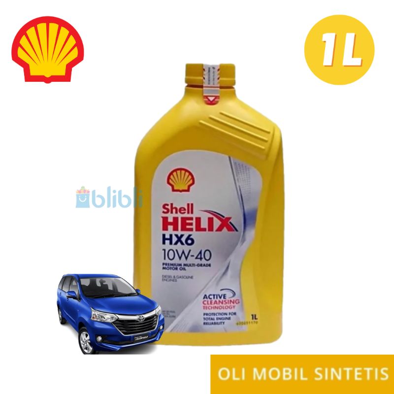 Promo Shell Helix Hx6 10w40 [1l] Oli Mobil Bensin Diesel Shell Oli ...