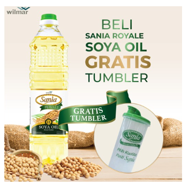 Jual Sania Royale Soya Oil [Botol/ 1 L] Free Tumbler Sania di Seller ...
