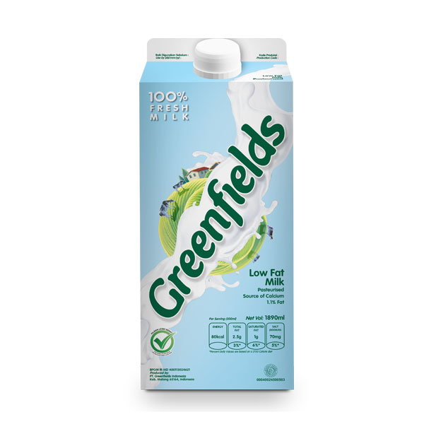 Jual GREENFIELDS LOWFAT MILK 1.89 LITER - SUSU di Seller Hypermart Puri ...