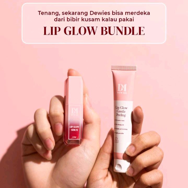 Jual Bundling package Dew Me up lip glow series (lip serum dan lip ...