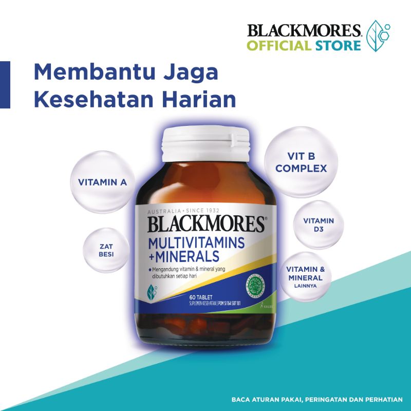 Jual Blackmores Multivitamins + Minerals [60 Tablet] Di Seller Blackmores Official Store ...