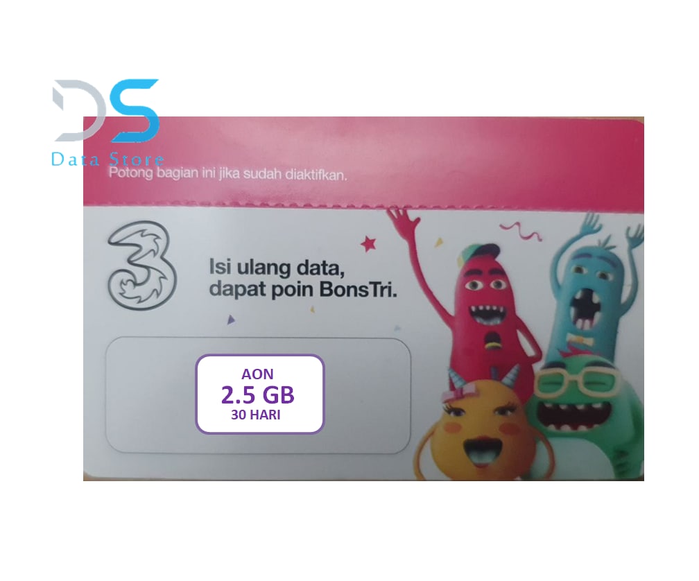 Jual Voucher Three New Aon 1,5 GB (Jabodetabek) di Seller Data Store ...