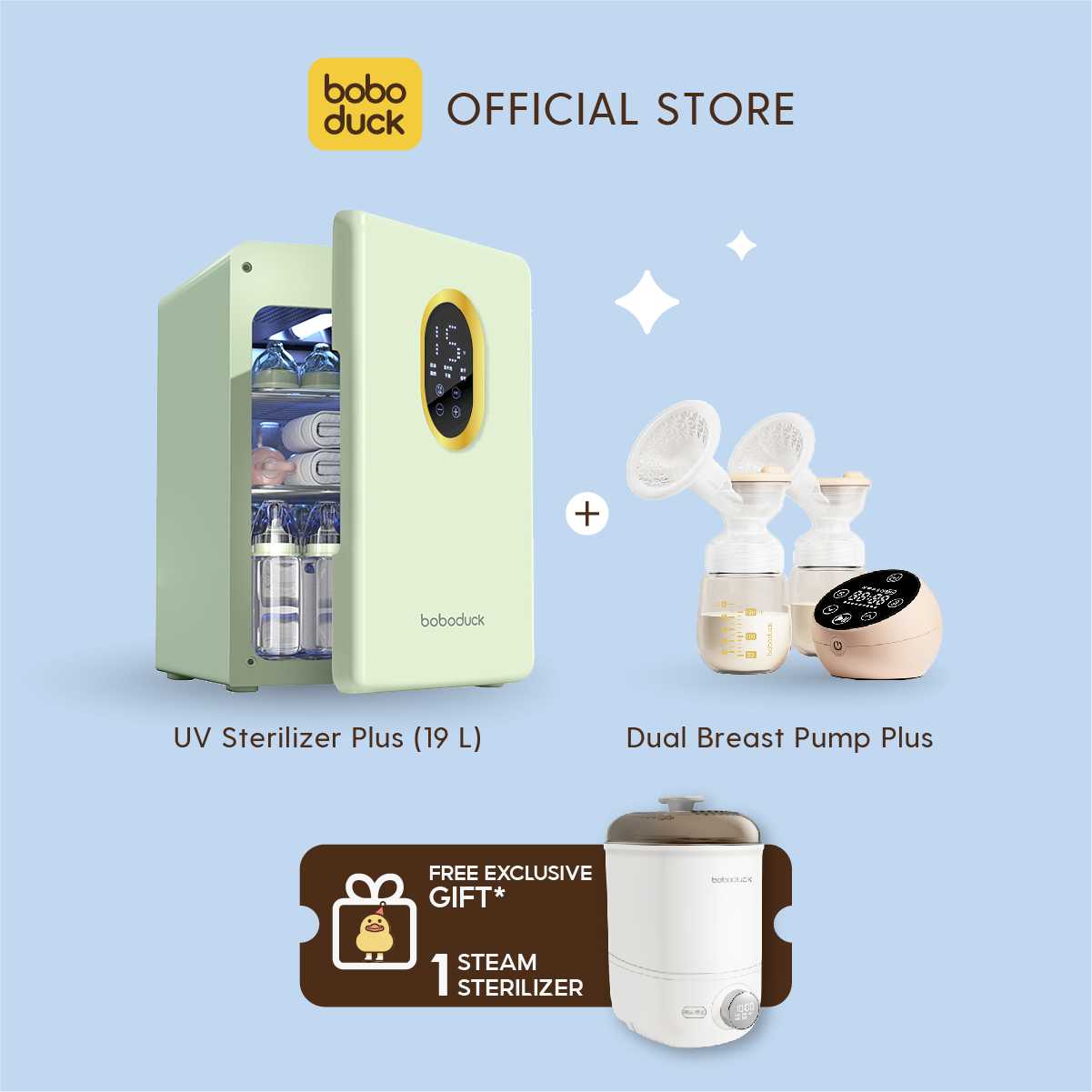 Jual Boboduck UV LED Bottle Sterilizer Dryer Disinfectant Cabinet Box ...