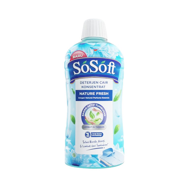 Jual SO SOFT LIQUID DETERGENT NATURAL FRESH BOTOL 700ML di Seller ...