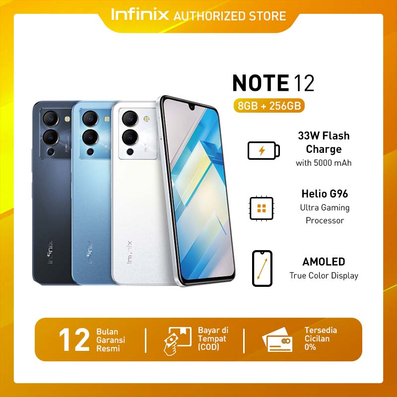 Promo Infinix Note 12 8/256GB – 6.7 FHD+ True Color AMOLED Display ...