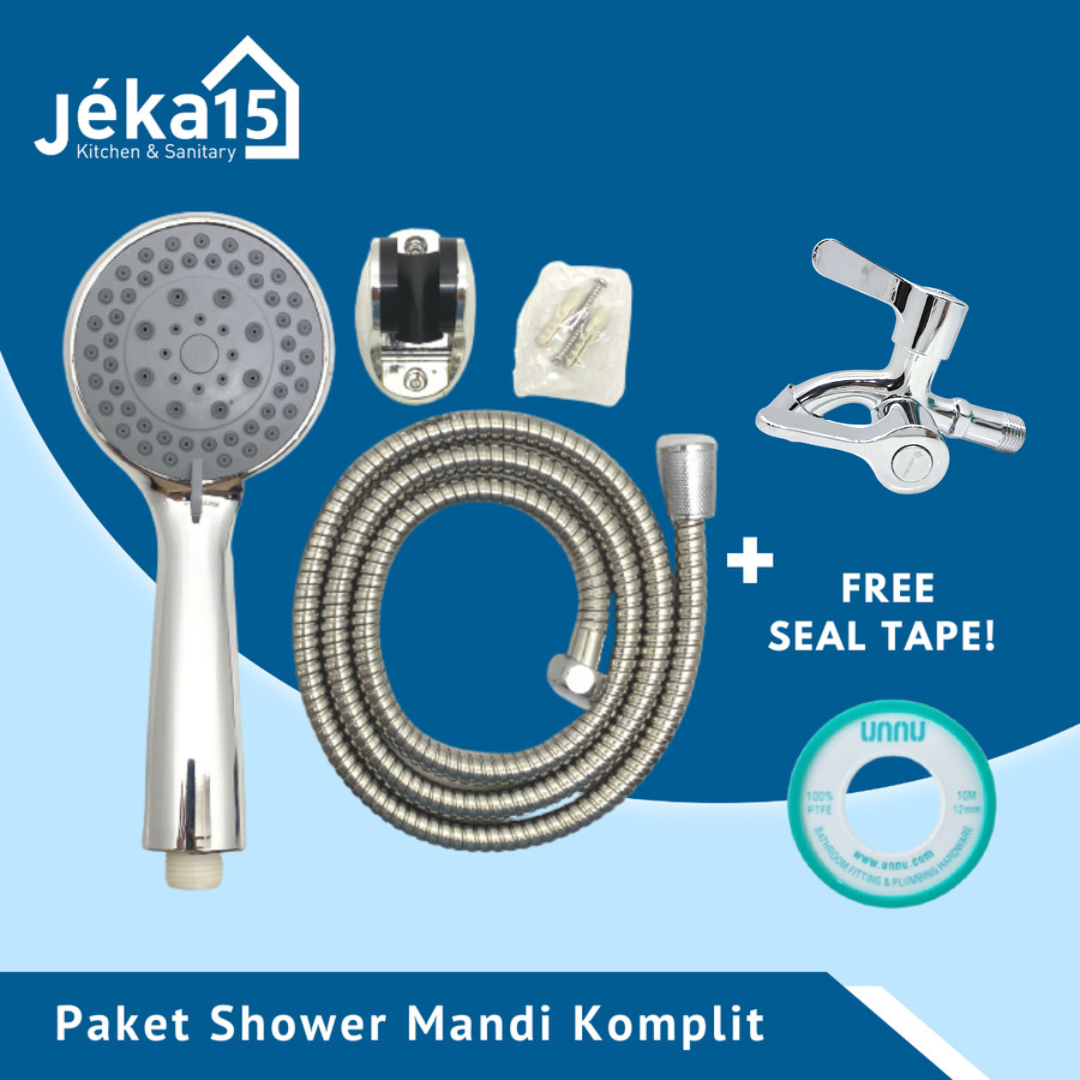 Jual Paket Shower Mandi 1 Set/ Kran Cabang + Hand Shower di Seller ...