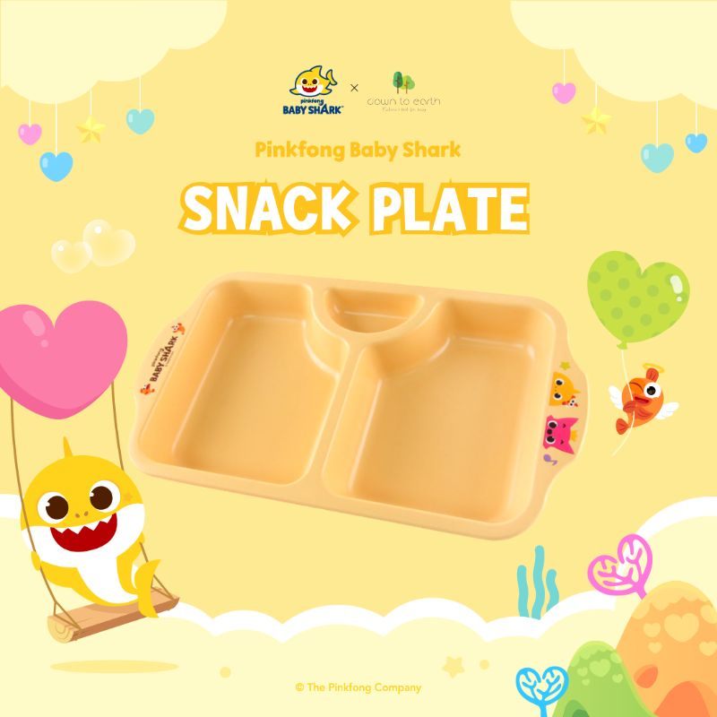 Promo Pinkfong Baby Shark X Down To Earth Corn-based Snack Plate Diskon ...