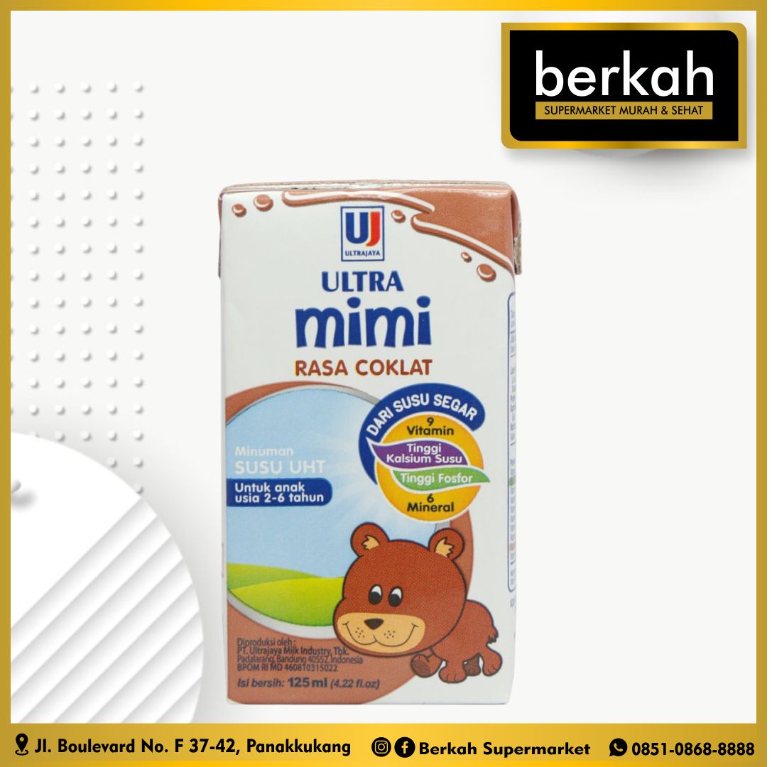 Jual Ultra Mimi Rasa Coklat 125 Ml Di Seller Berkah Supermarket ...