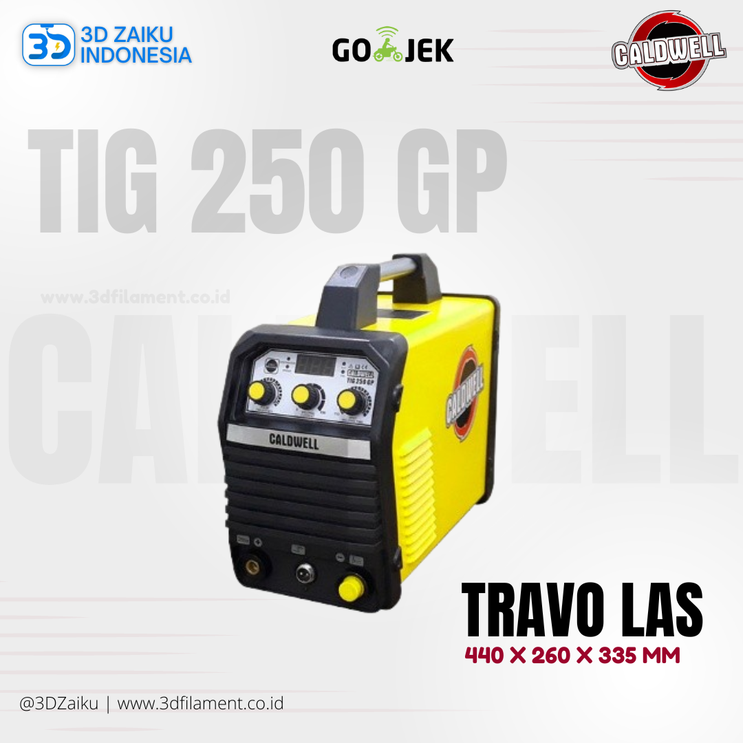 Jual Original Caldwell TIG 250 GP Mesin Travo Las Argon Inverter ...