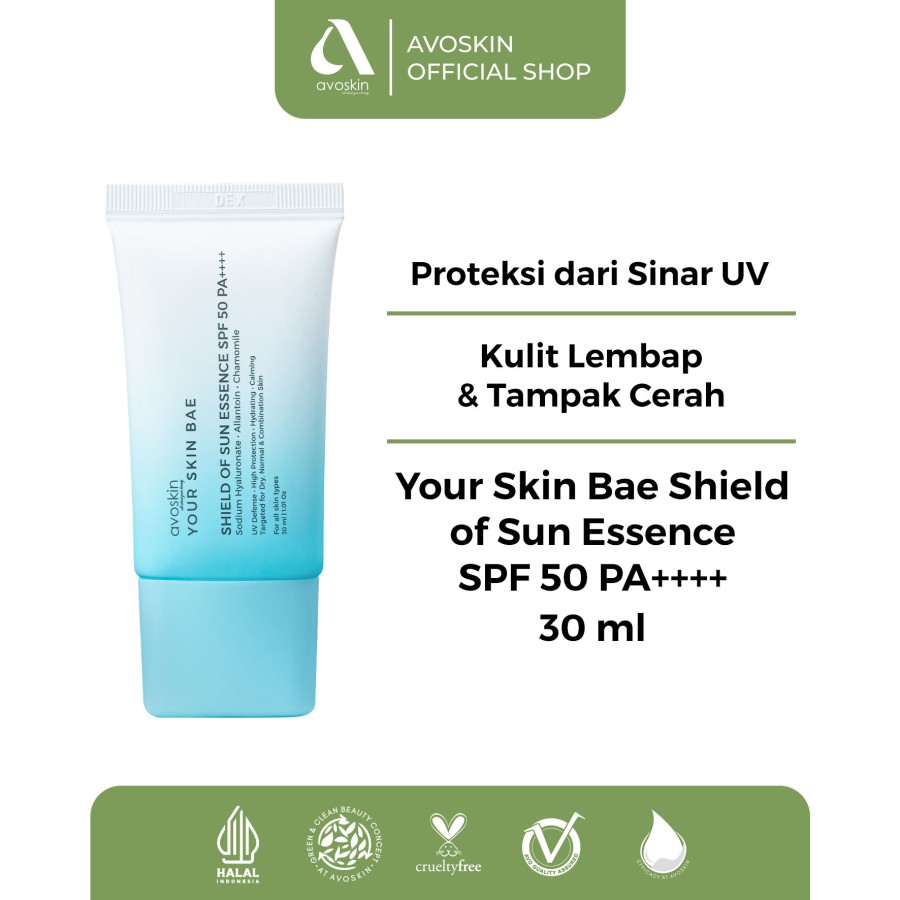 Promo Avoskin YOUR SKIN BAE Shield of Sun Essence SPF 50 PA++++ 30 ml ...