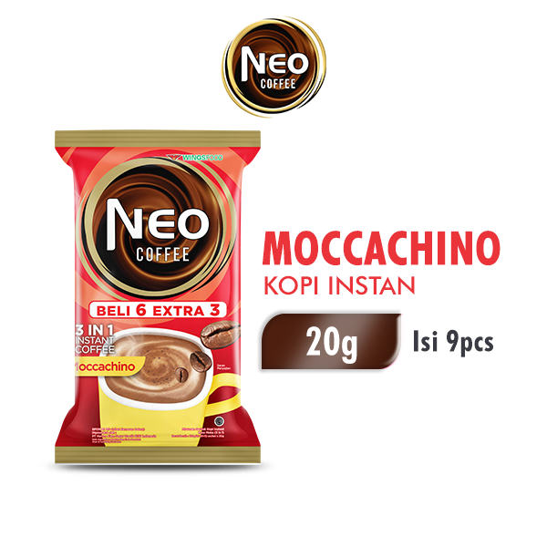 Promo Neo Kopi Mocchacino Pack [20 G X 9 Pcs] Diskon 4% Di Seller Wings ...