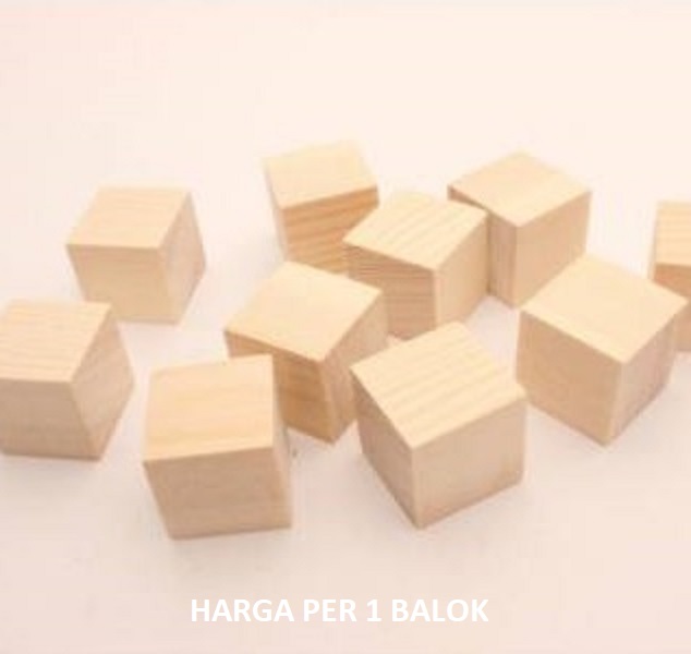 Jual Balok Kubus, Balok Persegi 3x3x3cm Sudah Diamplas Halus Di Seller ...