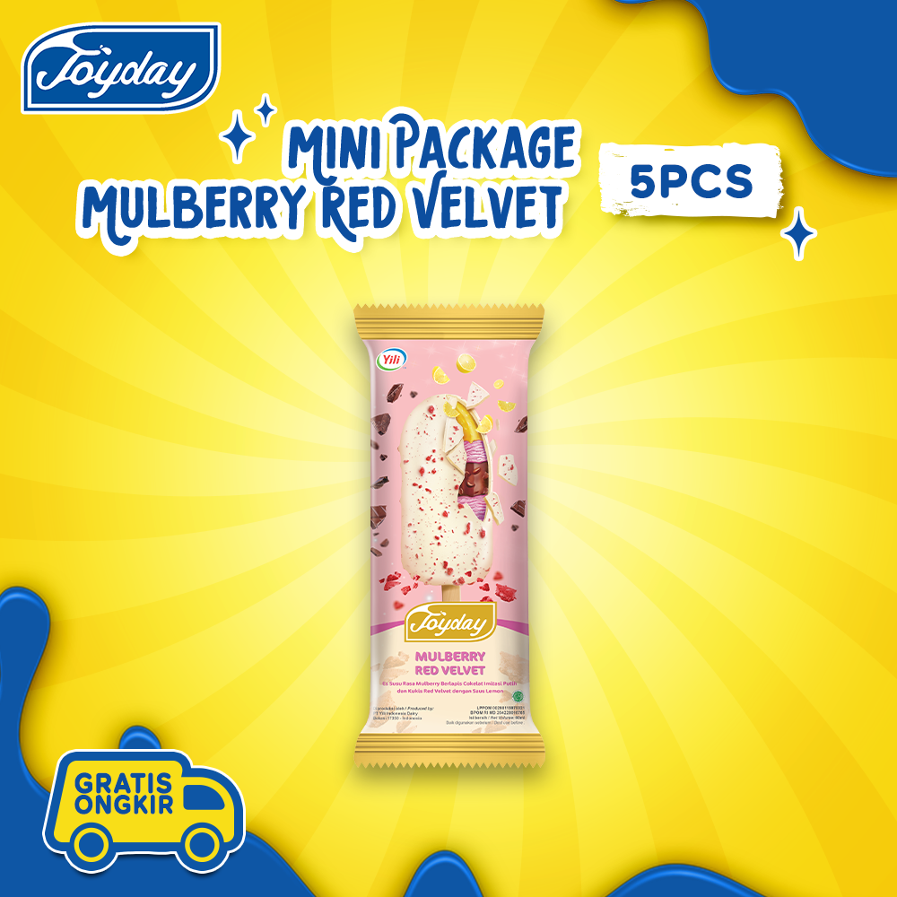 Promo Joyday Ice Cream Mini Package Mulberry Red Velvet - Isi 5pcs ...