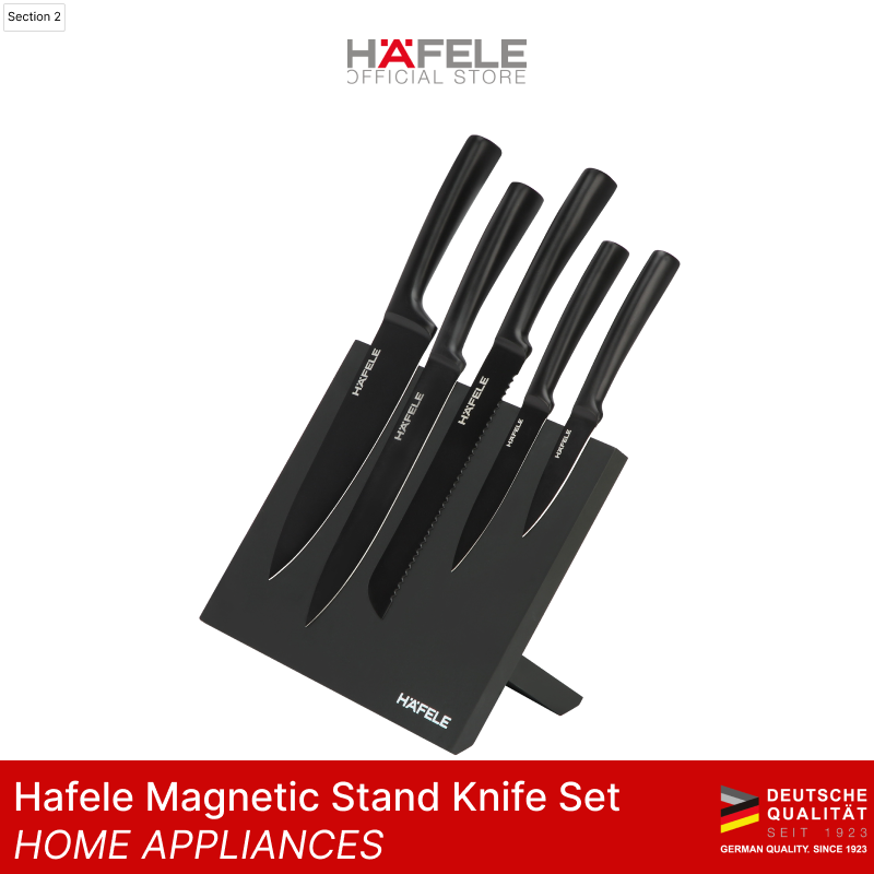 Jual Hafele Magnetic Stand Knife Set - Pisau Set Premium Isi 5 di ...