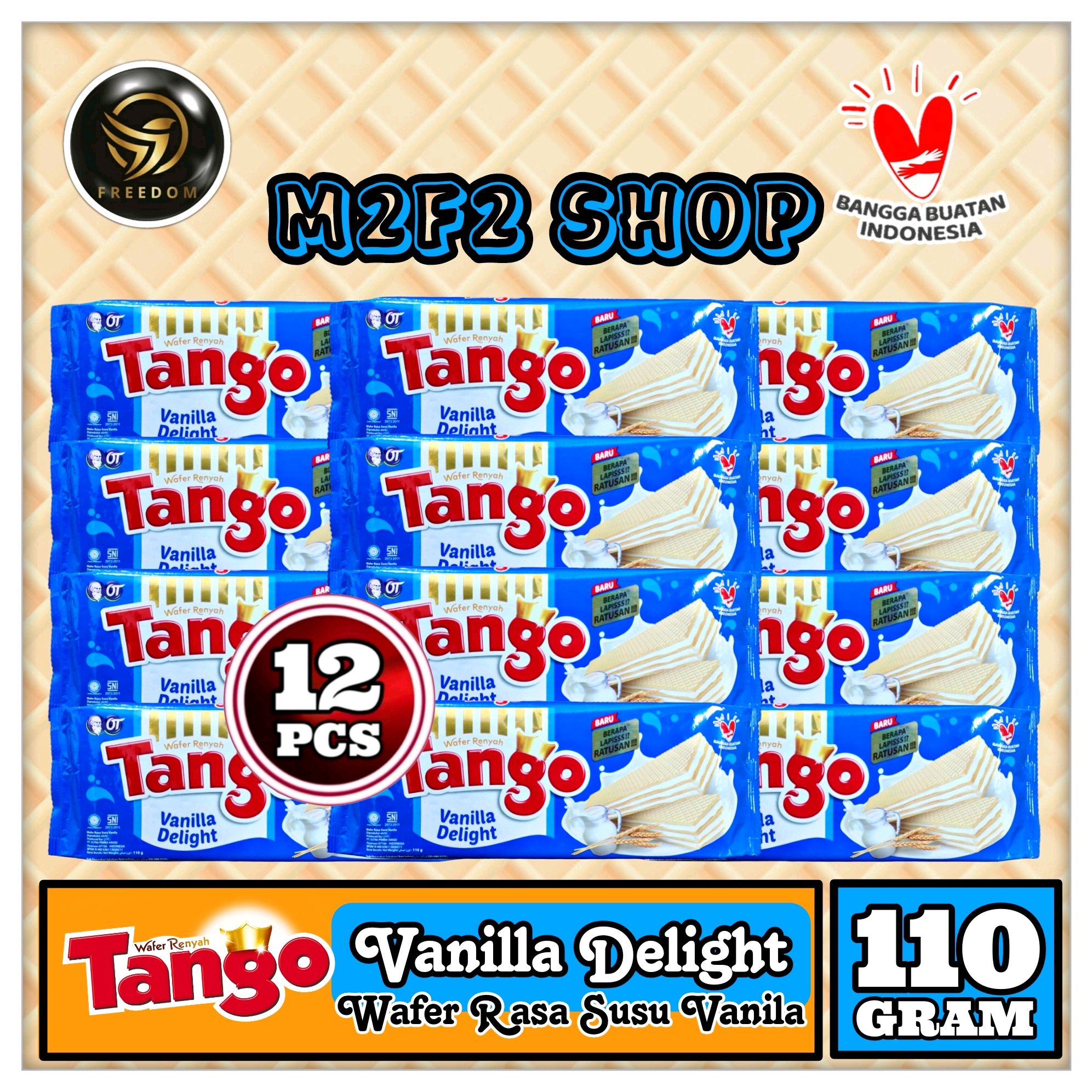 Promo Tango Wafer Vanilla Delight | Susu Vanila - 110 gr (Kemasan 12 ...