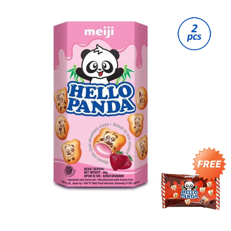 Jual Buy 2 Hello Panda Straw [45g] Free Hello Panda Choco [25g] di ...