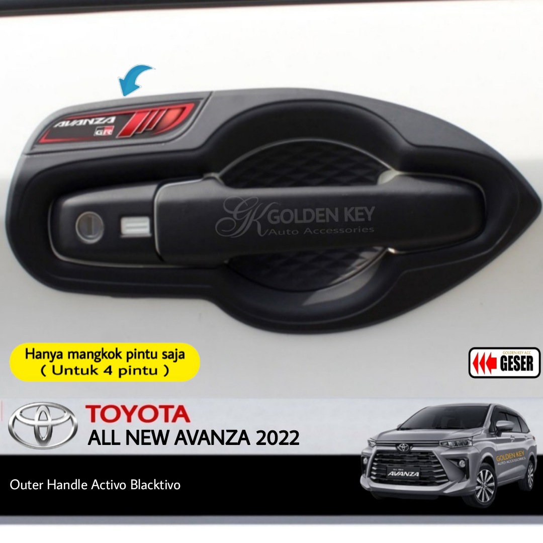 Jual JSL Outer Handle All New Avanza 2022 Mangkok Pintu Activo Blacktivo di Seller Golden Arrow ...