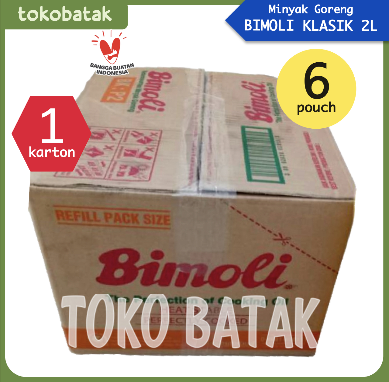 Promo Minyak Goreng Bimoli 2L - 6 Pouch Diskon 29% di Seller Toko Batak ...