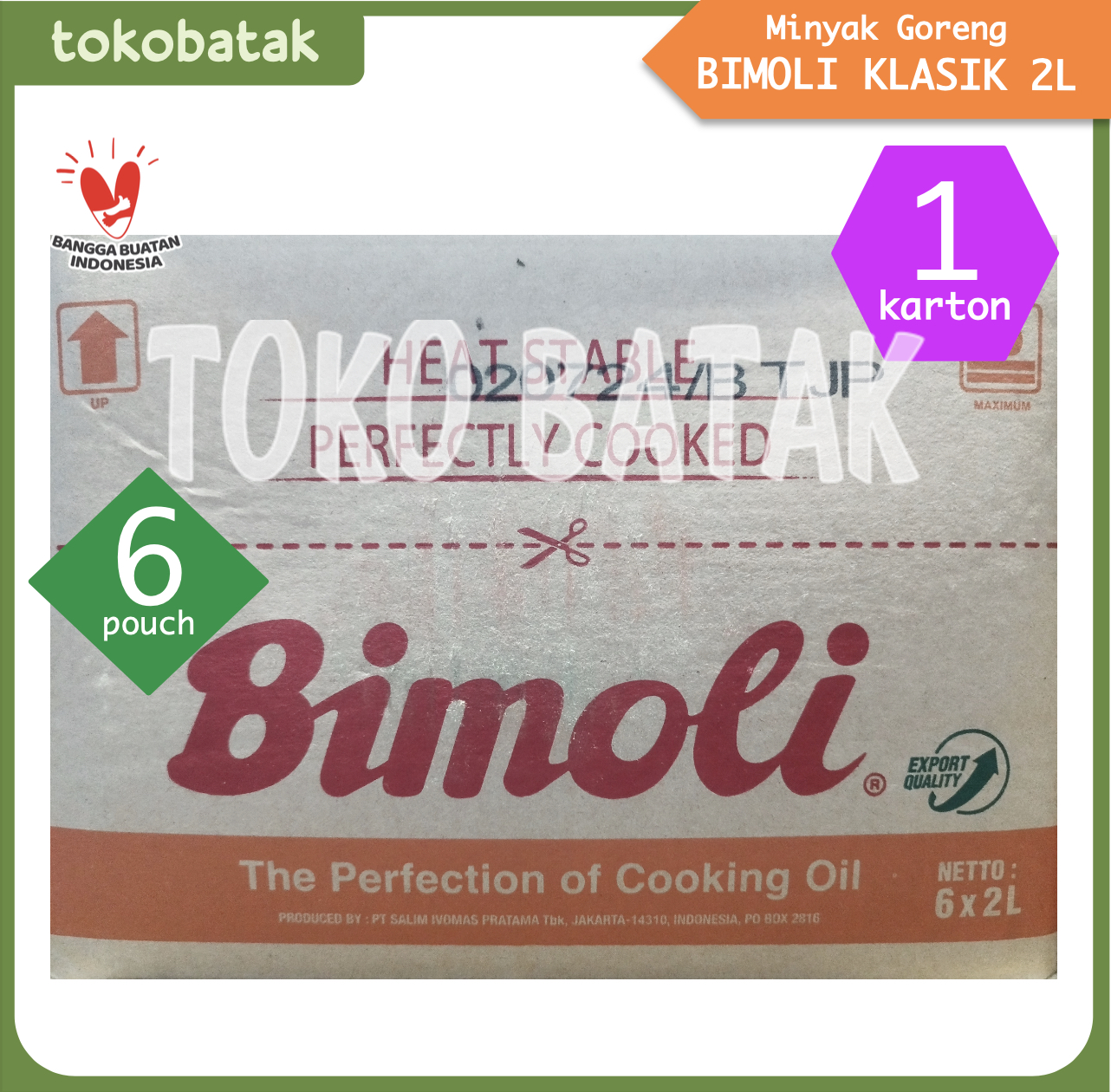 Promo Minyak Goreng Bimoli 2L - 6 Pouch Diskon 29% di Seller Toko Batak ...