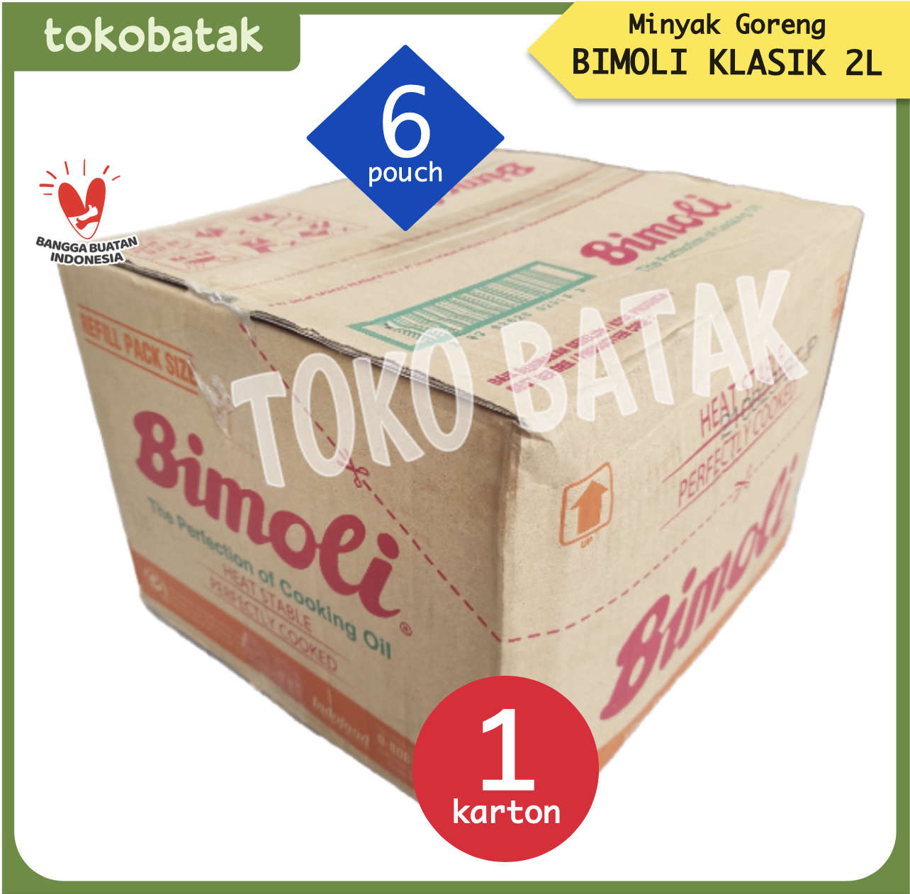Promo Minyak Goreng Bimoli 2L - 6 Pouch Diskon 29% di Seller Toko Batak ...
