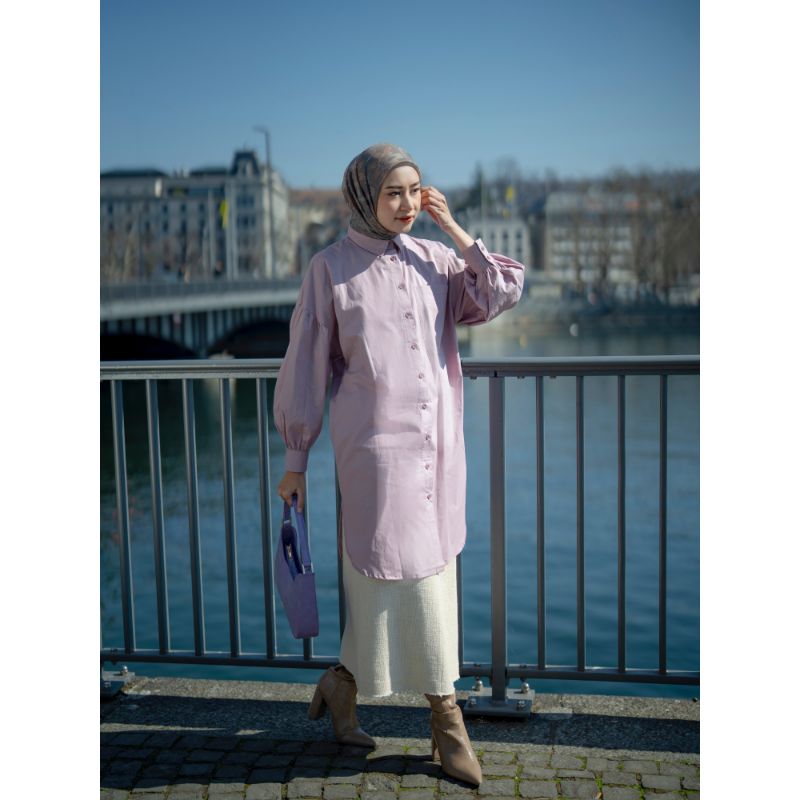 Jual Heaven Lights Lashira Series Tunik - Soft Lilac ( Atasan Muslim ...