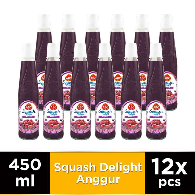 Jual ABC Sirup Squash Delight Anggur 450 ml - Multi Pack 12 pcs di ...