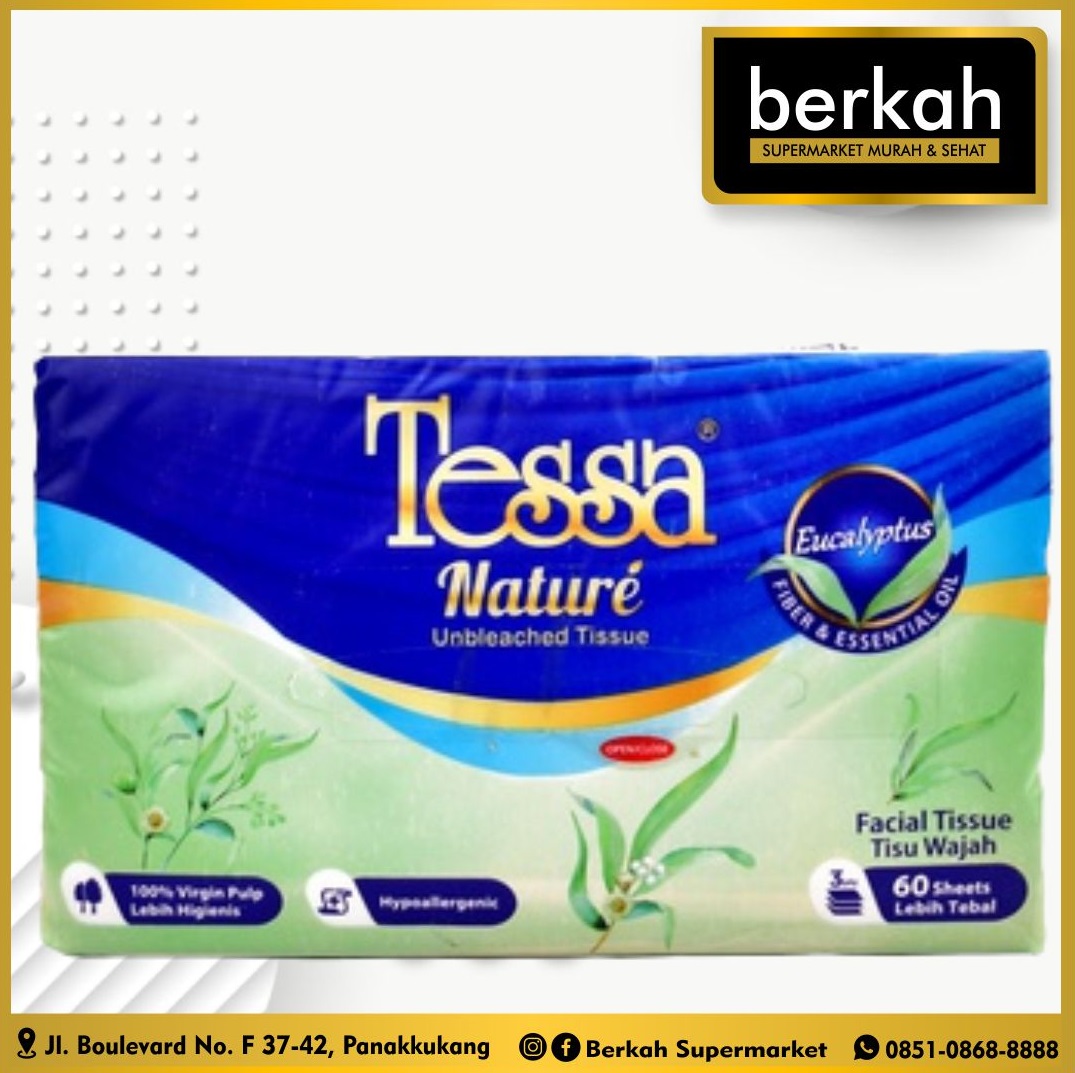 Jual TESSA NATURE UNBLEACHED TISSUE 60 SHEETS di Seller Berkah ...