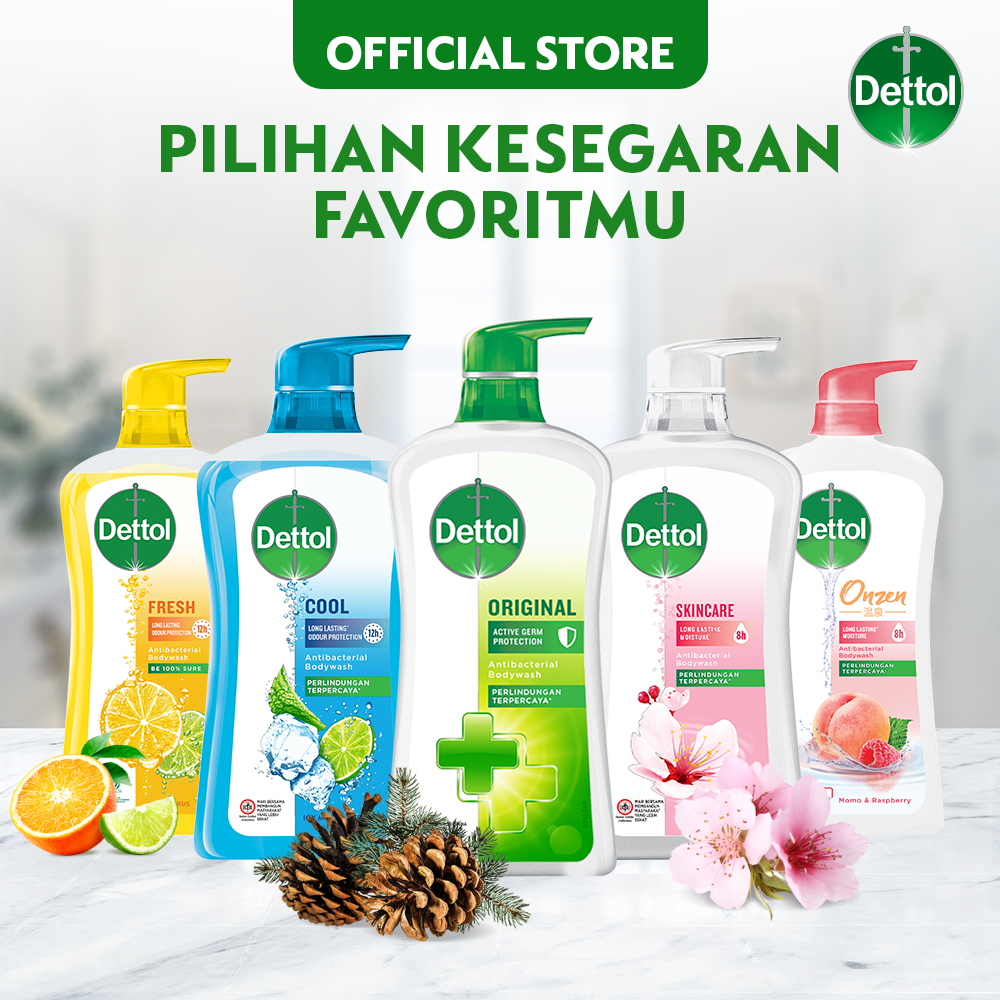 Jual Dettol Body Wash 410 G [cool + Raspberry + Tropical Splash] Free ...
