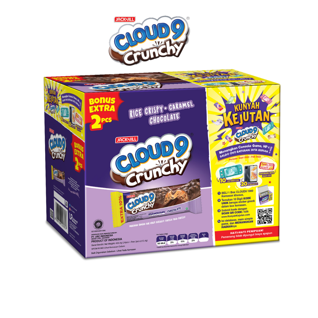 Jual Cloud9 Crunchy Chocolate [15.4 G X 26 Pcs] Edition Consumer Promo Di Seller Urc Store ...