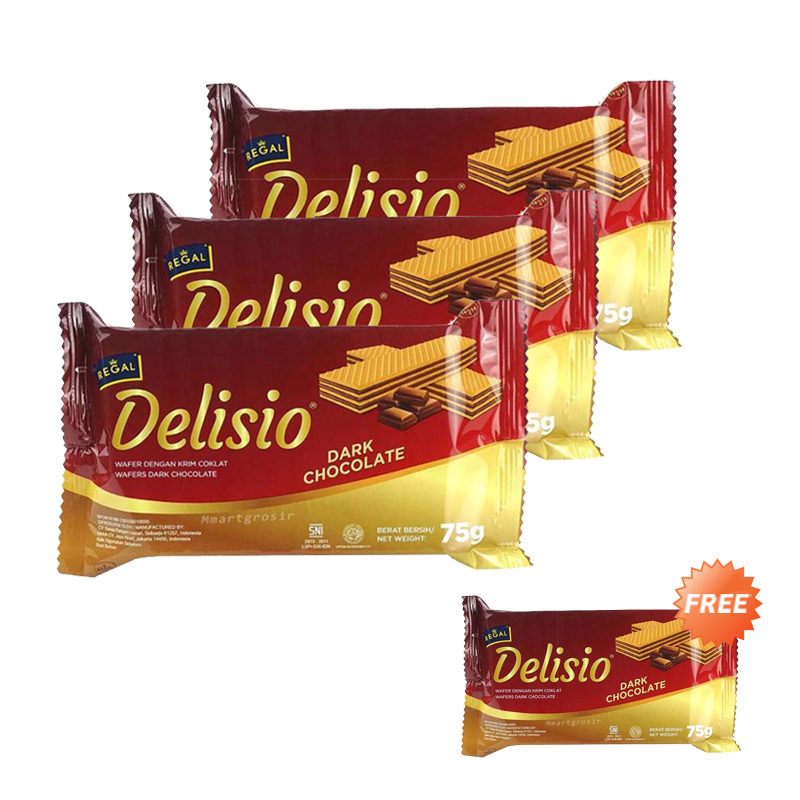 Jual Buy 3 Free 1 REGAL Delisio Wafer Coklat [75g] di Seller Bliblimart ...
