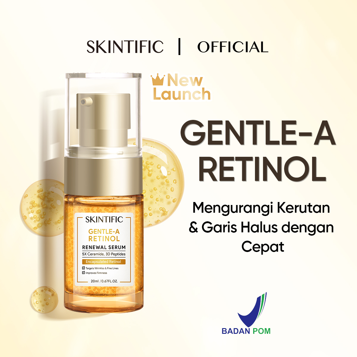 Promo Skintific Gentle-A Retinol Renewal Serum Diskon 30% di Seller ...