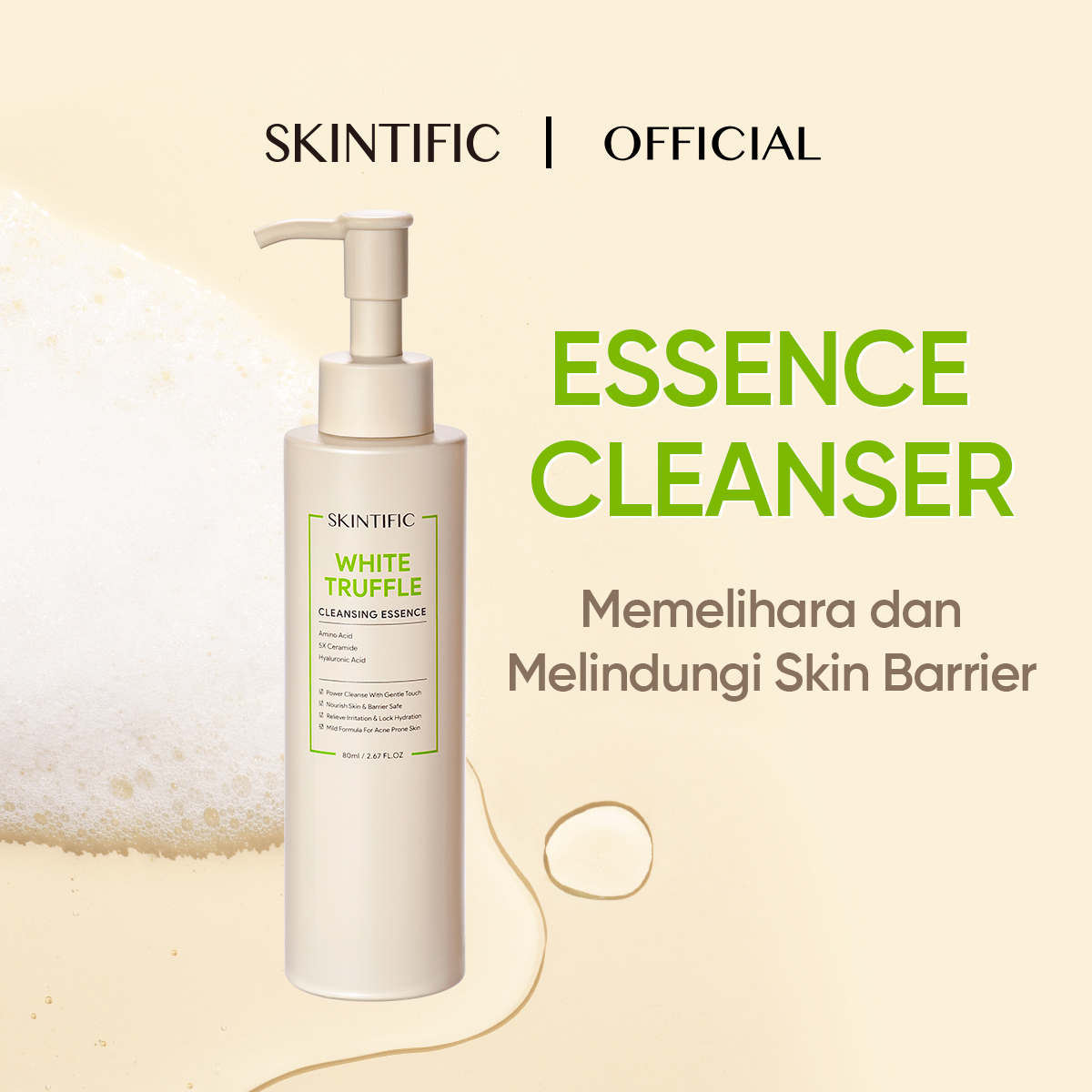 Promo Skintific White Truffle Cleansing Essence 80ml Diskon 38% Di ...