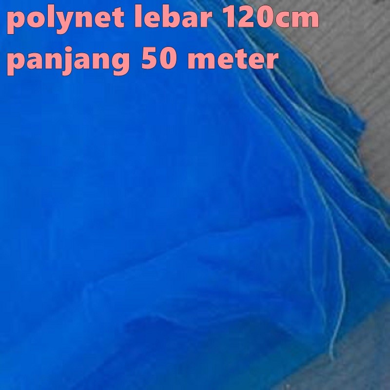 Jual Polynet biru Lebar 120 cm Panjang 50 meter Anyaman 0.3cm persegi ...
