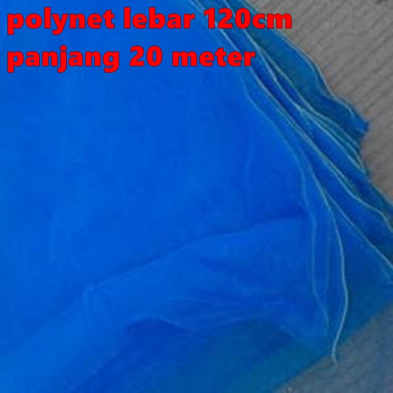 Jual Polynet biru Lebar 120 cm Panjang 20 meter Anyaman 0.3cm persegi ...