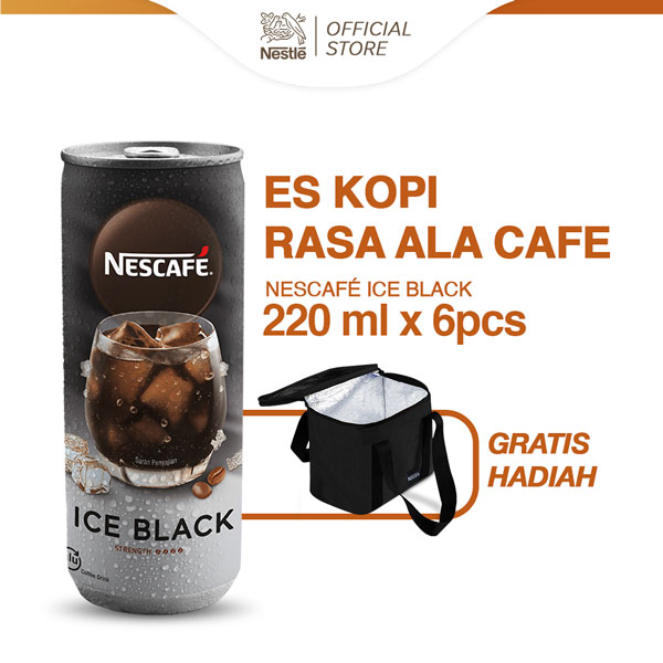 Jual Bundling 6 NESCAFE Kopi Minuman Kaleng Ice Black [220 mL x 6 Pcs ...