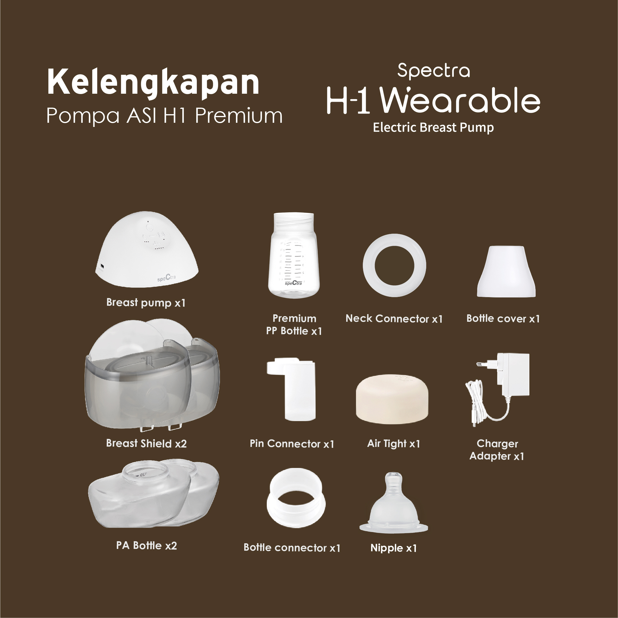 Jual Pompa ASI Elektrik Spectra H1 Premium - Wearable Electric ...