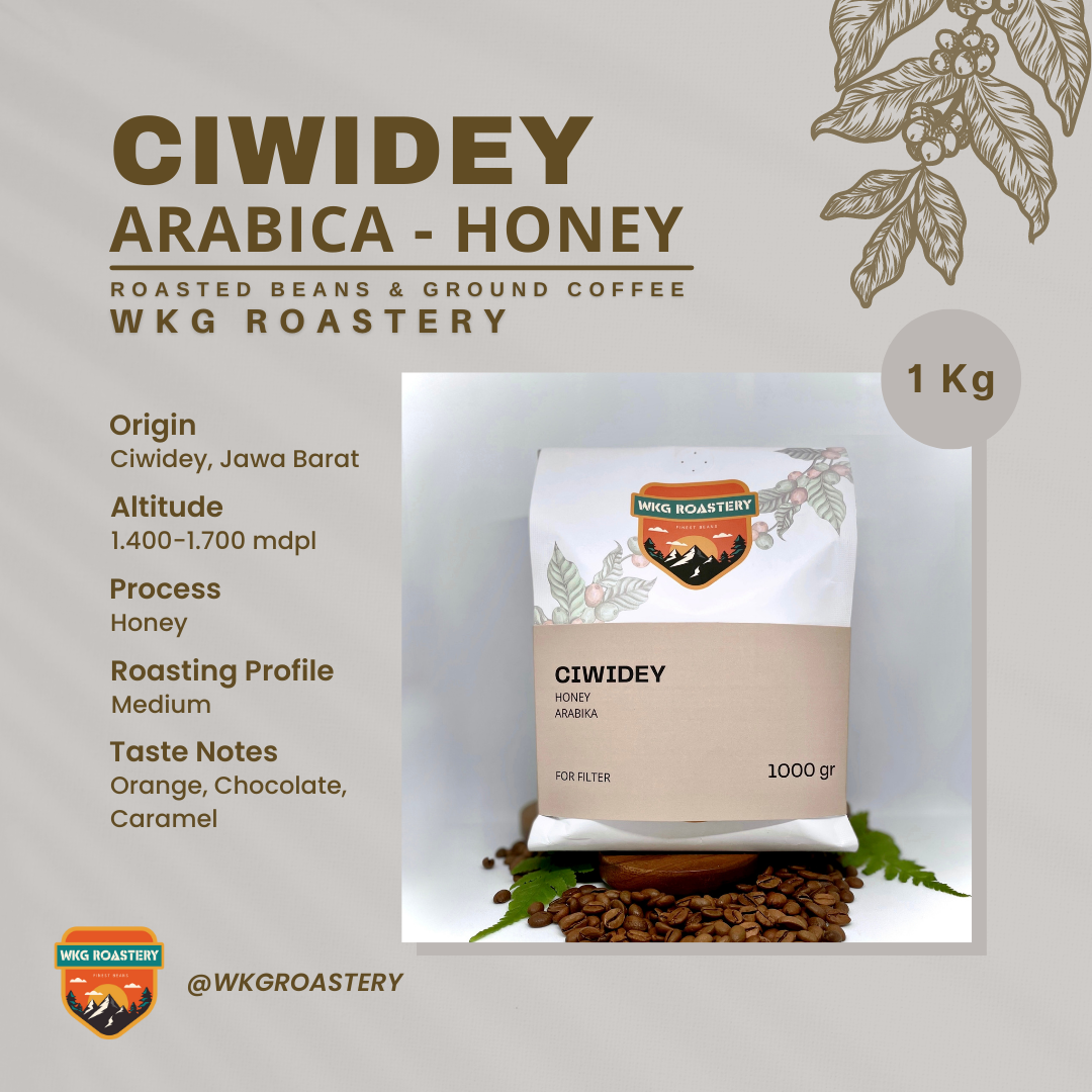 Jual Kopi WKG Arabica Ciwidey Honey 1000 Gr (Roasted Beans n Ground ...