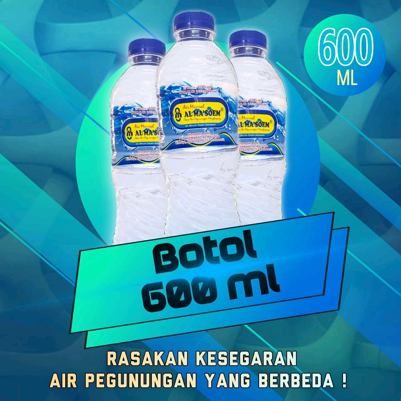Promo Air Mineral Botol Alma'soem (600ml x 24) Diskon 18% di Seller Gudang Air Mineral ...