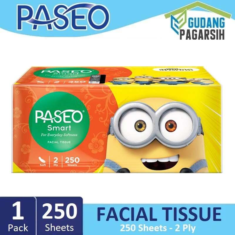 Promo Paseo Smart Facial Tissue 250 Sheets Putih - 2 Ply Diskon 8% di ...