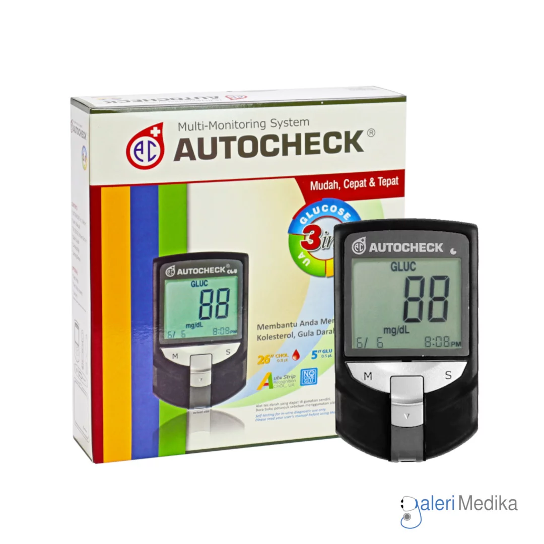 Jual Autocheck 3 In 1 Gcu Alat Cek Gula Darah Kolesterol Asam Urat Di ...
