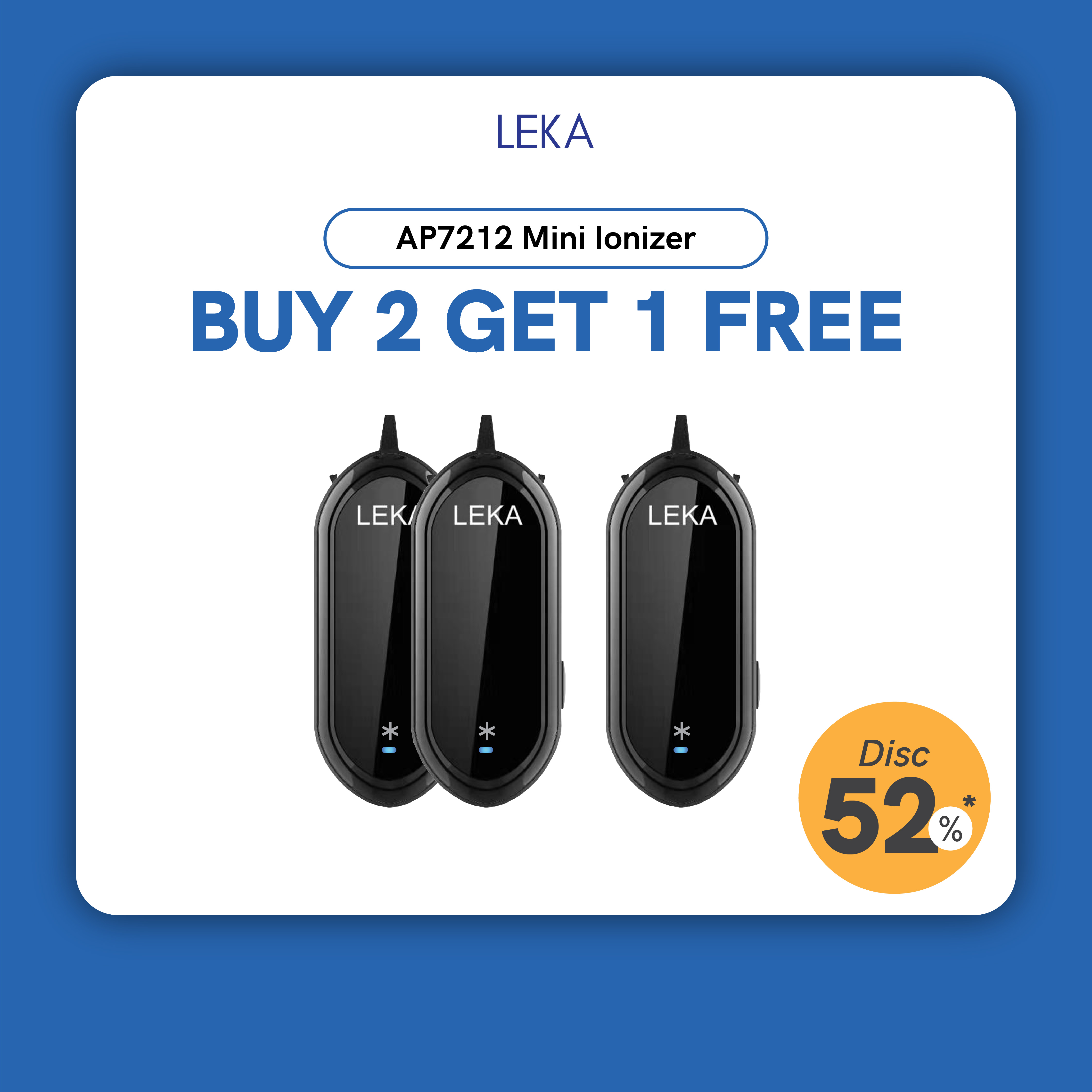 Jual Buy 2 Get 3 LEKA AP7212 Mini Ionizer pembersih udara di Seller ...