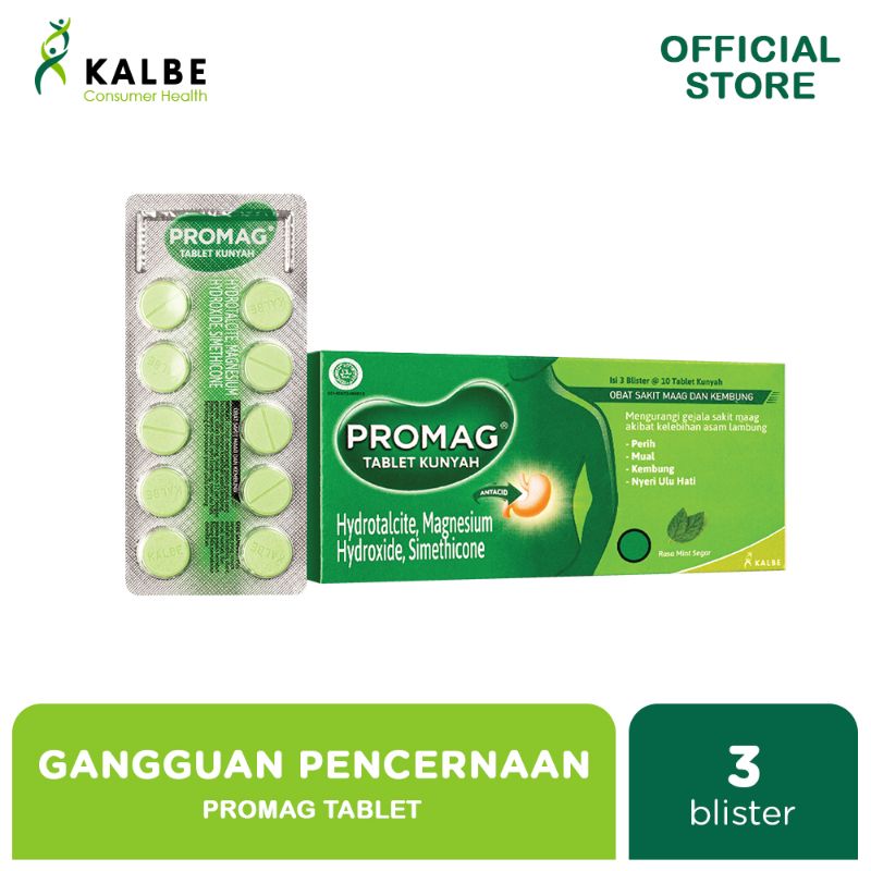 Jual Promag Tablet Box Obat Sakit Maag [ Isi 3 Blister ] di Seller ...