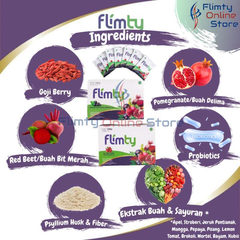 Jual 1 Box Flimty Fiber Diet Detox Filmty Official Original Di Seller ...